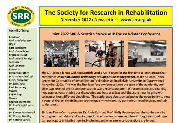 SRR – advancing the rehabilitation of people